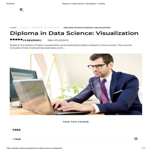 Diploma in Data Science Visualization – Edu Kite | PDF