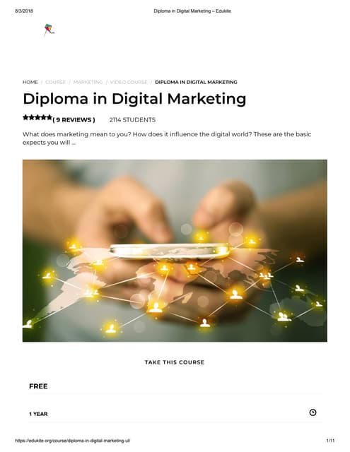 Digital marketing diploma level 3 | PDF | Web Development | Internet