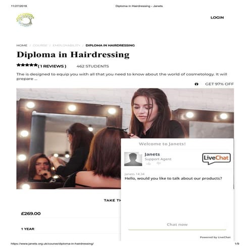 Diploma in Hairdressing - Janets | PDF | Free Download