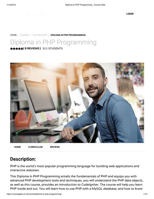 Diploma in php programming - course gate | PDF Diploma in php programming - course gate | PDF