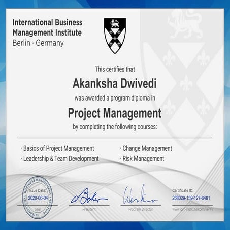 Diploma in Project Management | PDF | Business | Business and Finance