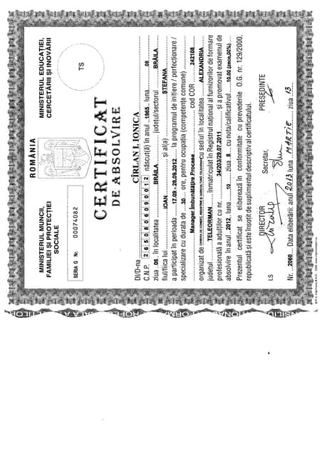 Diploma formator | PDF