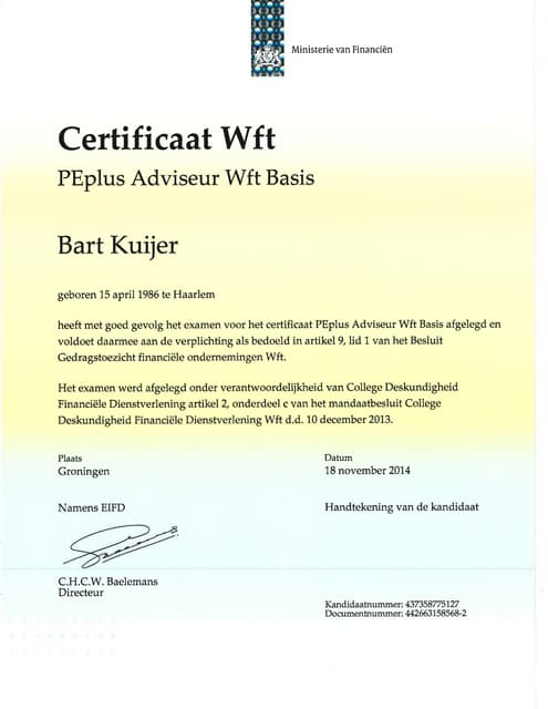 Diploma WFT Schadeverzekering Zakelijk | PDF