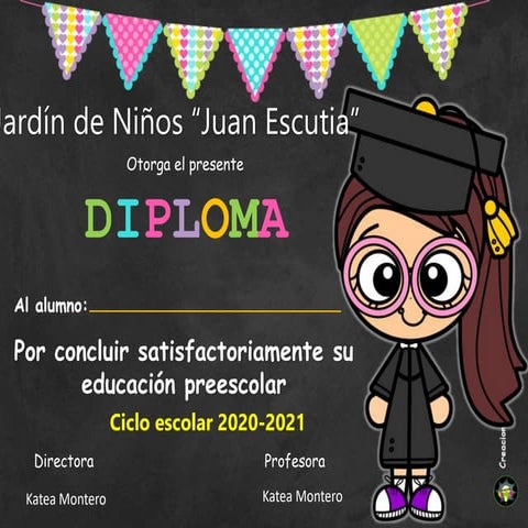 diplomas fin de cursos diplomas editables | PPTX