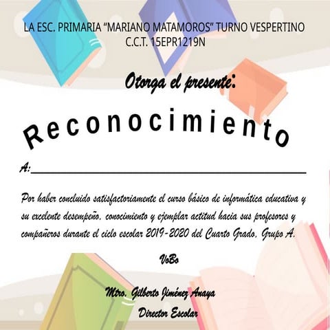 Diplomas de Reconocimiento y Graduacion modificables para escuelas | PPTX