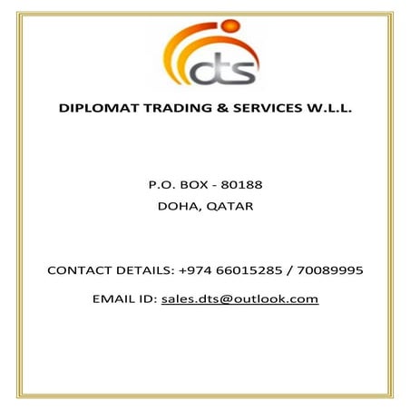 Diplomat Trading & Services WLL | PDF