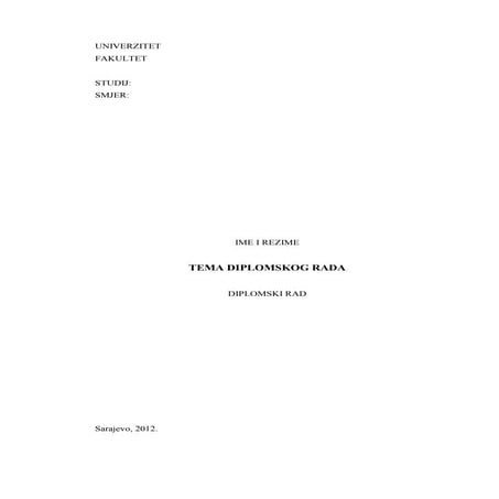 Diplomski rad | PDF
