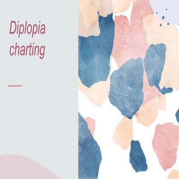 Diplopia charting | PPTX
