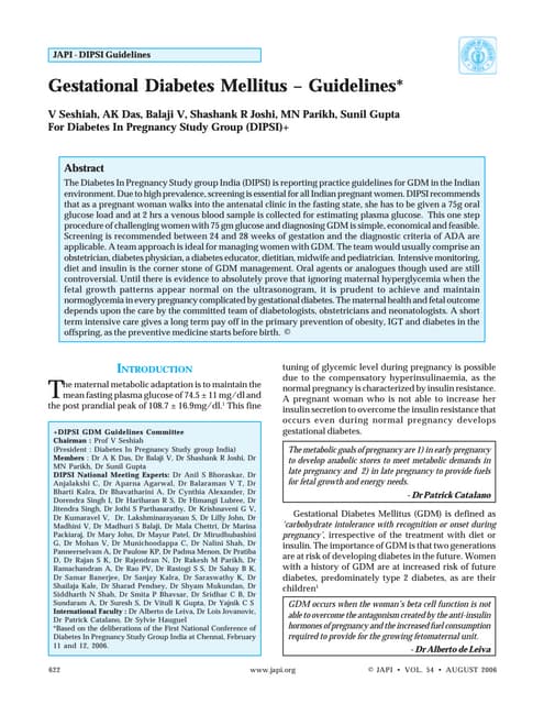 Early Gestational Diabetes Mellitus - Type or Hype.pptx