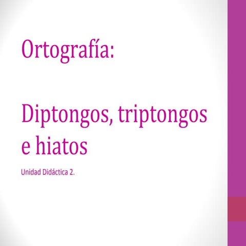 Diptongos, triptongos e hiatos | PPT