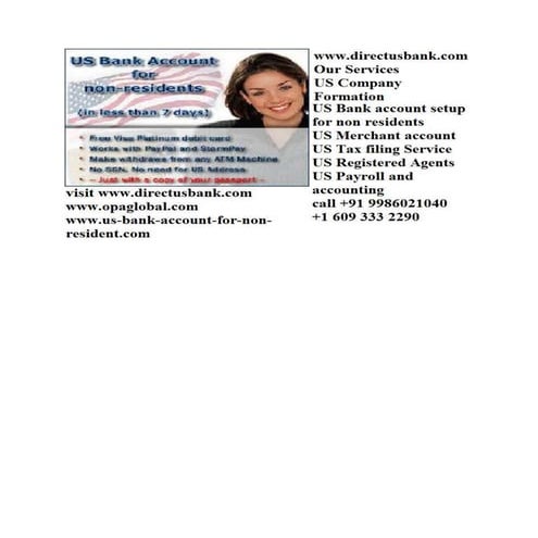 us bank account | DOCX