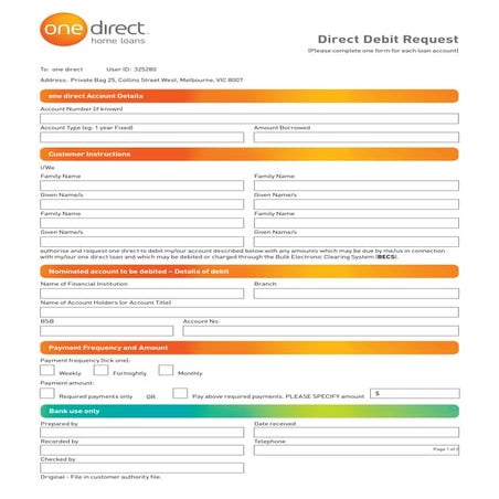 Direct.Debit.Request | PDF