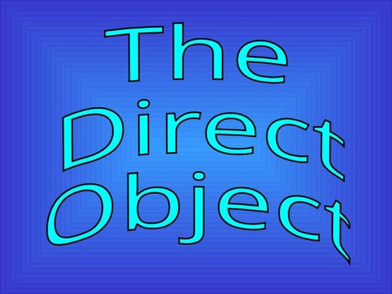 Direct and-indirect-objects-power point | PPT