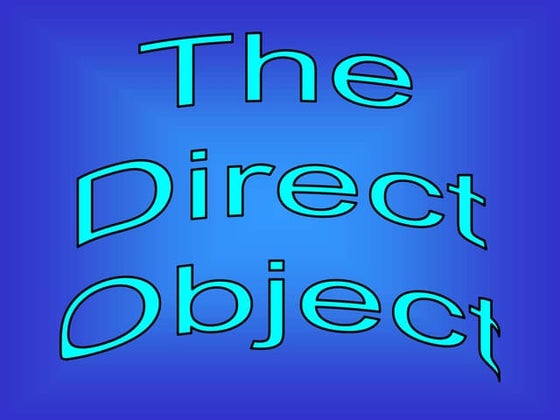 Verbs, objects and subject complements | PPT