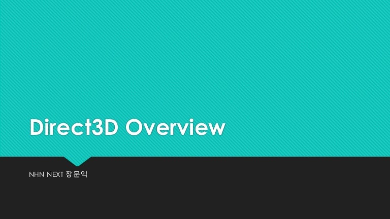 Direct3d overview