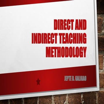 Direct and Indirect Teaching Methodology.pptx