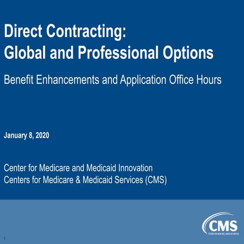 Office Hours: Direct Contracting Model Options - Benefit Enhancements ...