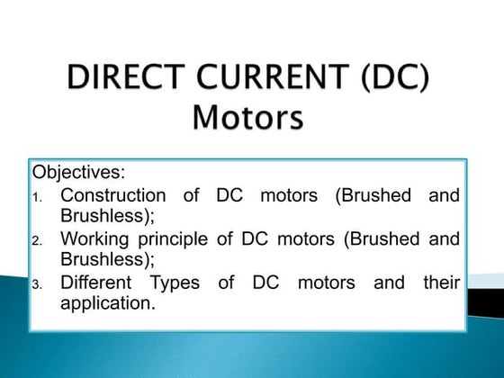 construction and parts of DC generator | PPT