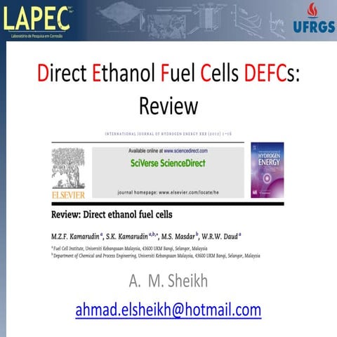 Direct Ethanol Fuel Cells Def Cs | PDF