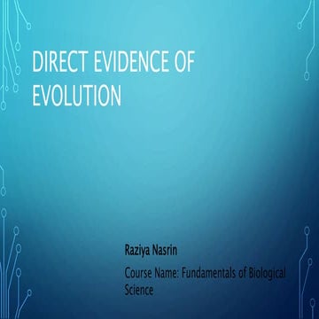 Direct evidence of evolution.pptx