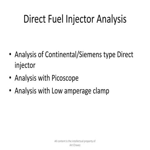Direct fuel injector analysis | PPTX