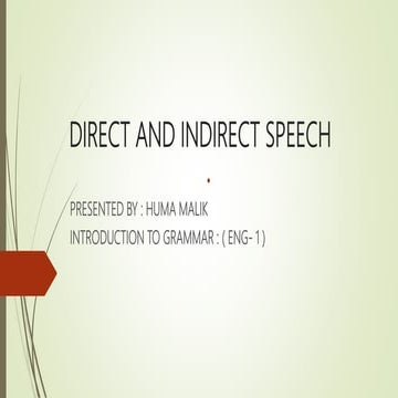 Direct indirect | PPTX
