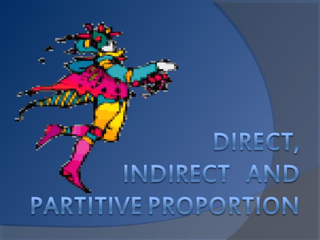 direct and inverse variations | PPTX