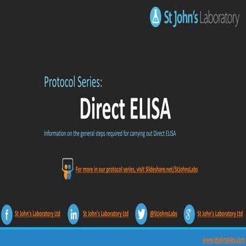 Direct ELISA Protocol | PPTX