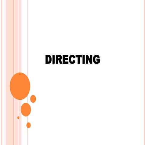 Directing | PPTX