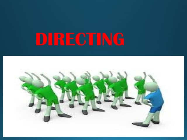 chapter 7 directing class 12 business studies | PPTX