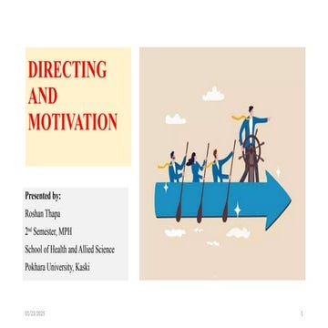Directing and Motivation - Public Health Service Management.pptx