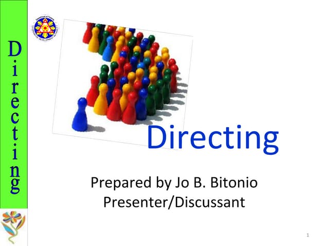 Unit 6 directing | PPTX