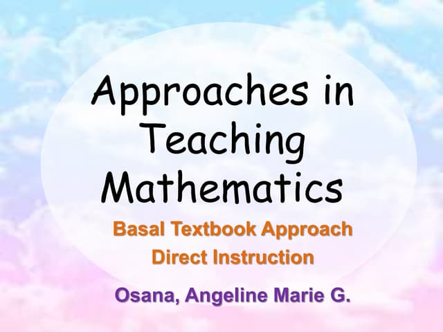 Direct Instruction: Methods for Closure and Evaluation