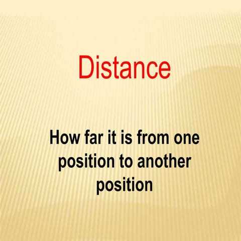 Direction, distance and time | PPT
