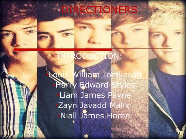 One Direction Names And Faces