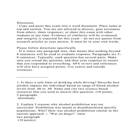 Directions Copy and paste this exam into a word document. Pla.docx