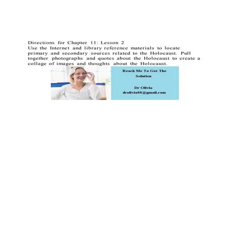 Directions for Chapter 11 Lesson 2Use the Internet and libr | PDF