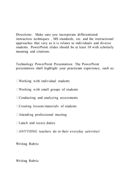 Presentation rubric | PDF
