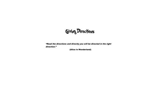 Locations and directions | PPT