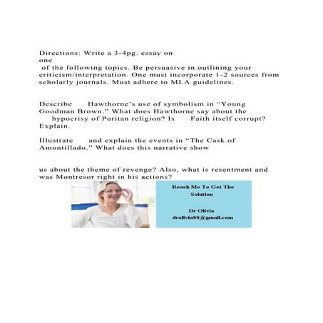 Directions Write a 3-4pg. essay on one of the following top.docx