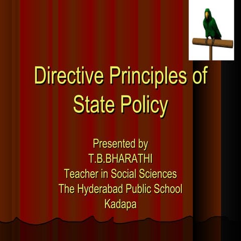 Directive principles of state policy | PPT