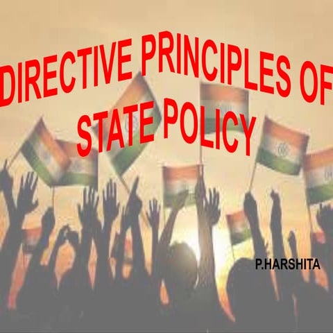 Directive principles of state policy | PPT