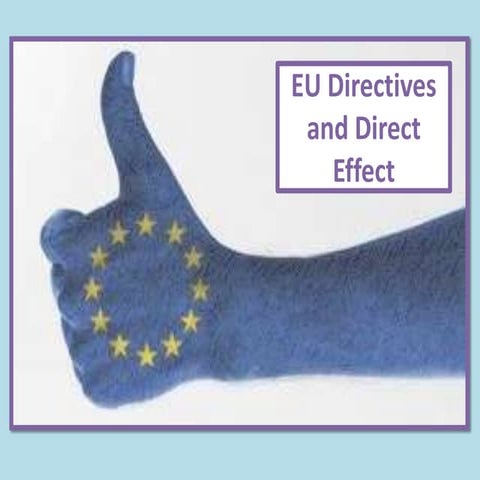 Directives and direct effect | PPT