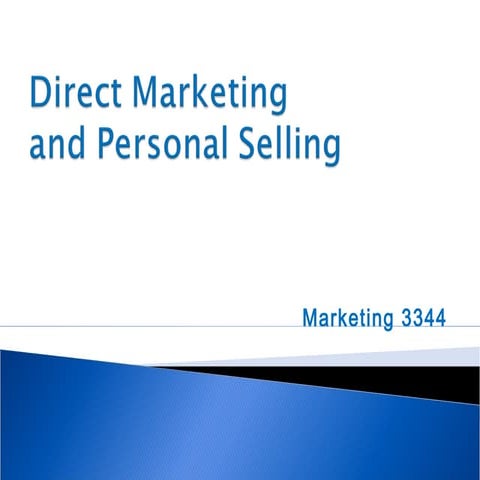 Direct marketing | PPT