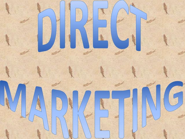 Direct marketing | PPTX
