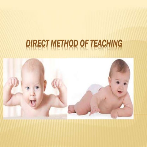 Direct method for teaching english | PPTX