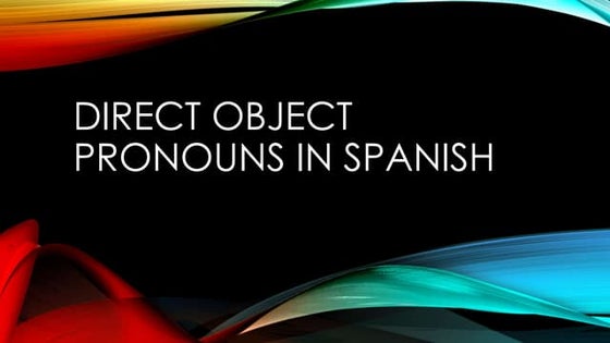 Chapter 7 Double object pronouns | PPT