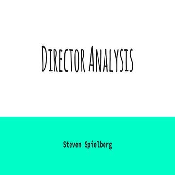 Steven spielberg presentation word | PPT