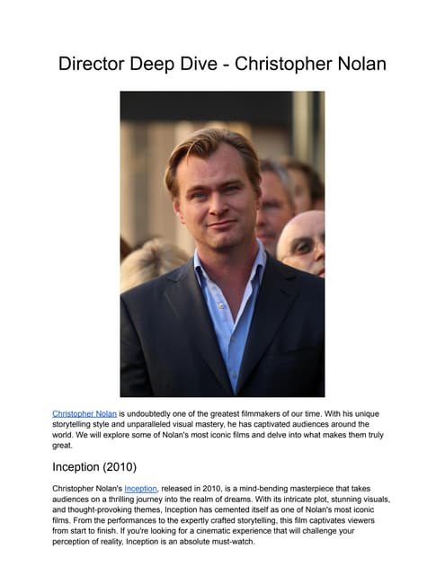 The Best Movies of the 1980's - The Golden Age of Cinema | PDF