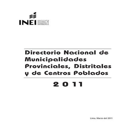 Directorio de municipalidades | PDF